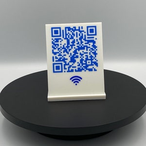 3D Printed Custom QR Code Wifi Sign, Elegant 3d-printed Wifi Qr-code ...