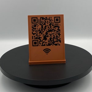 3D Printed Custom QR Code Wifi Sign, Elegant 3d-printed Wifi Qr-code ...