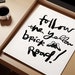 Follow the Yellow Brick Road Calligraphy Poster - Scribble Lettering ...