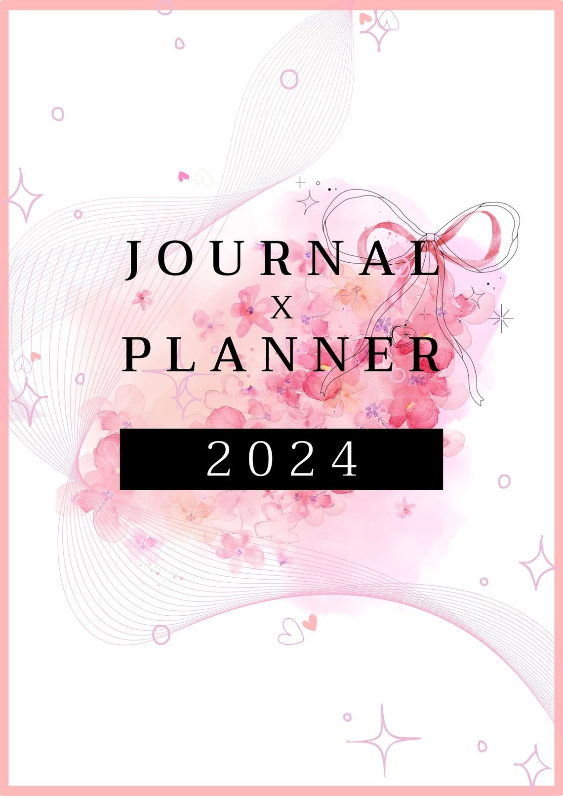 DOWNLOADABLE/ PRINTABLE Minimalistic Beautiful Pink Coquette Journal ...