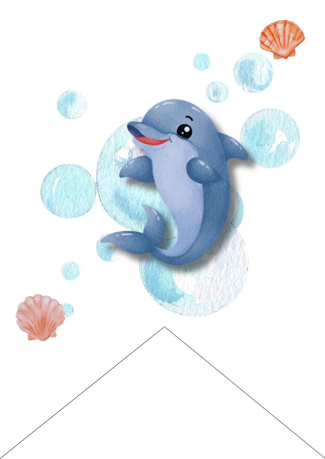 Sea Creature Printable Birthday Bunting Budget-friendly Underwater ...