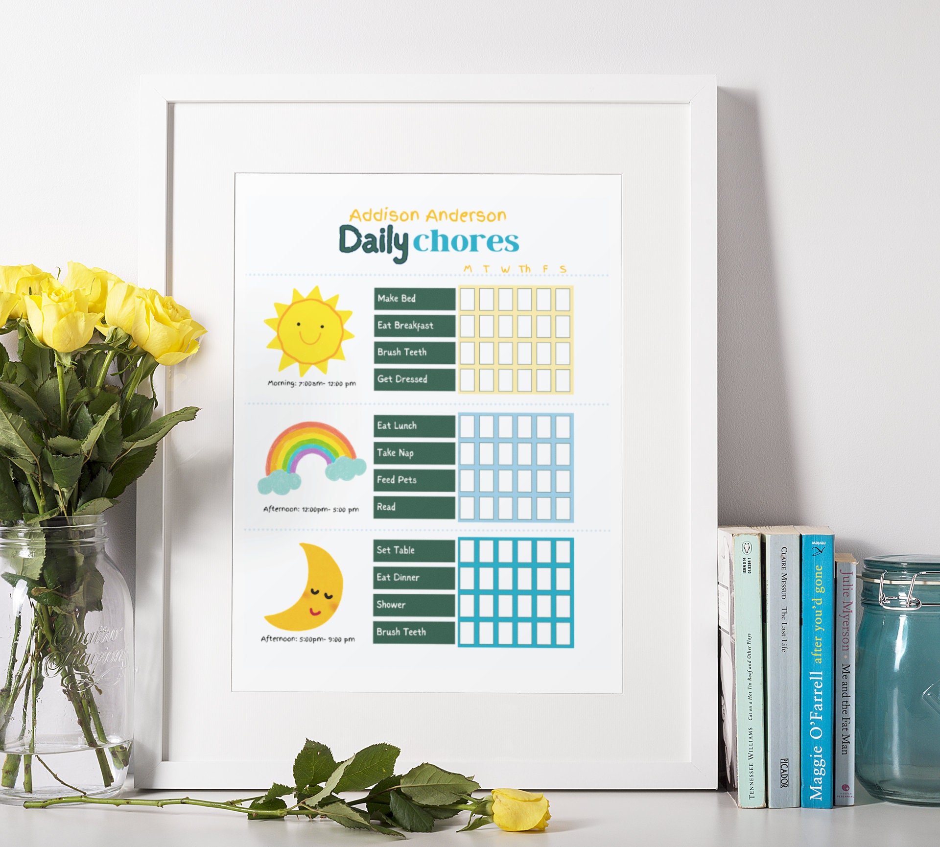 Busy Moms' Ultimate Chore Chart for Kids Kid Daily Checklist ...