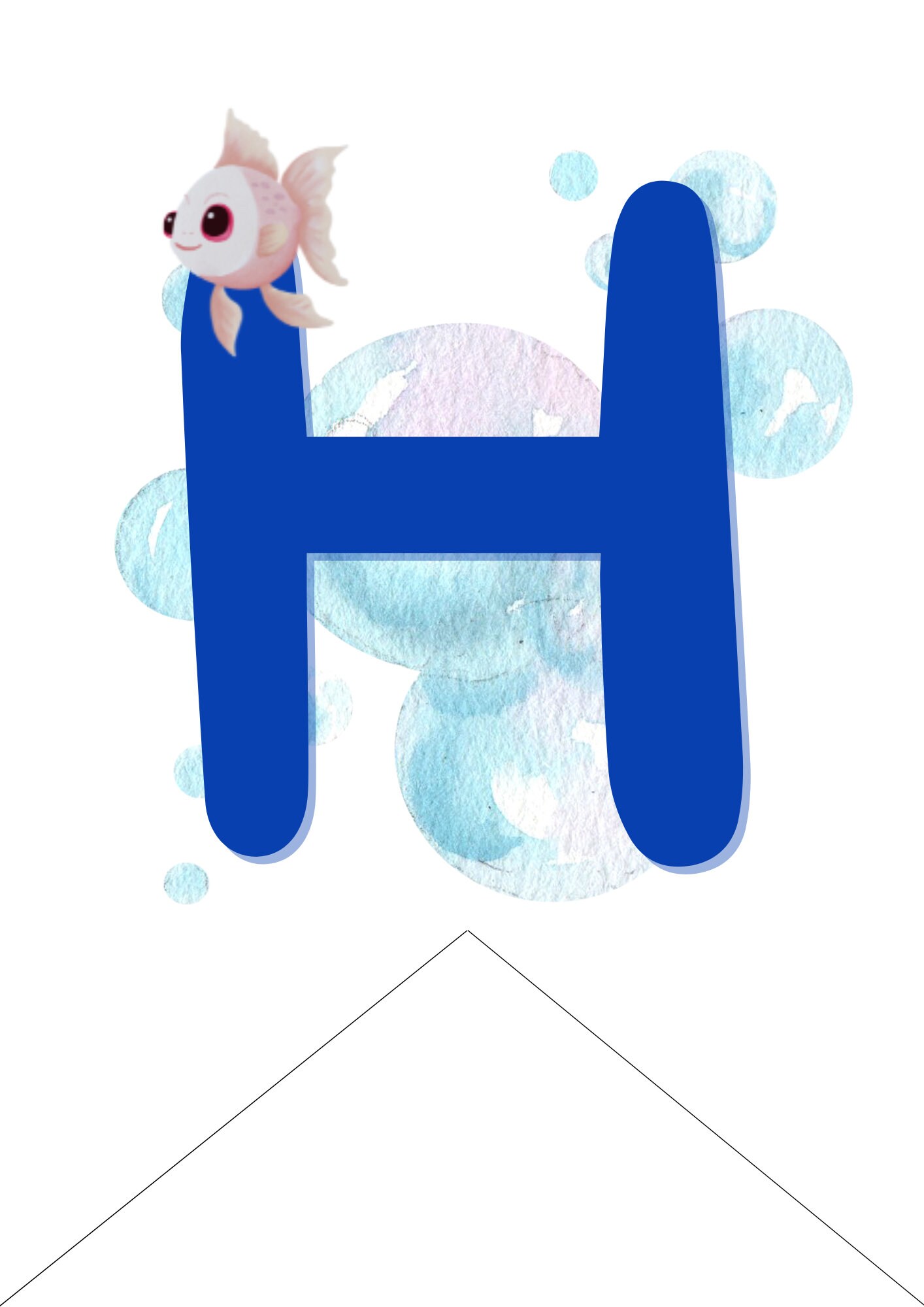 Sea Creature Printable Birthday Bunting Budget-friendly Underwater ...