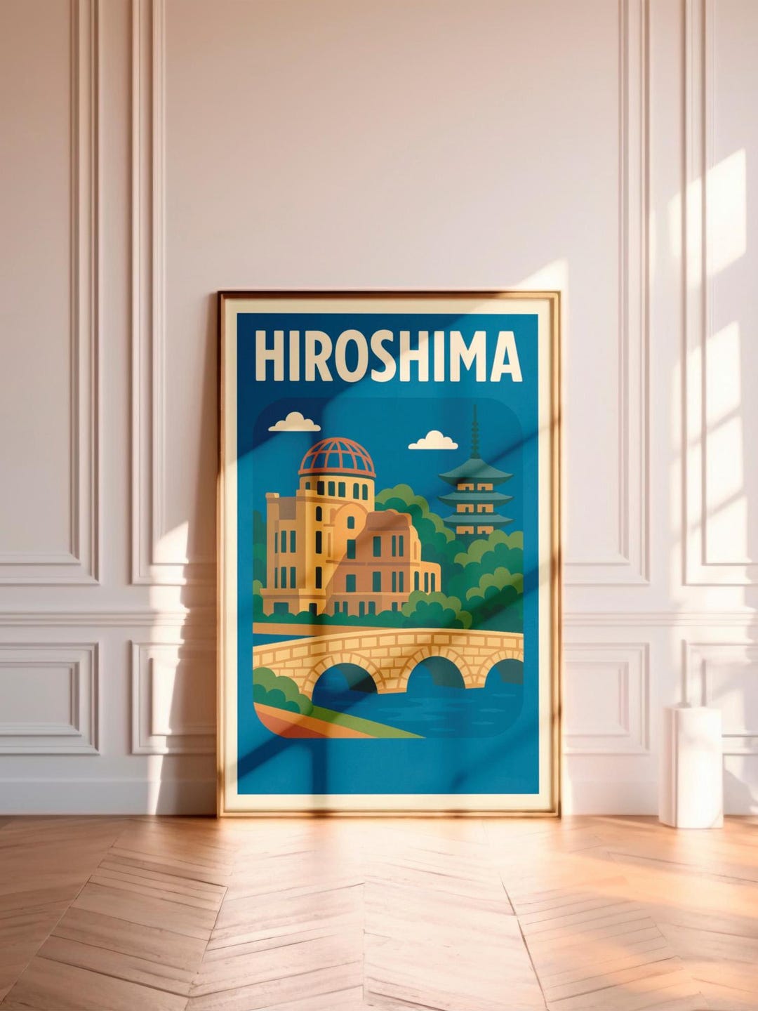 5 Decorative Posters Japan Style: Hiroshima and Other Cities in an ...