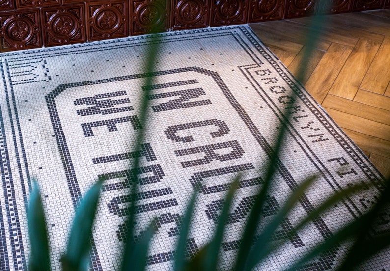 Entrance Floor Mosaic, Custom Mosaic Flooring, Restaurant Custom Mosaic ...