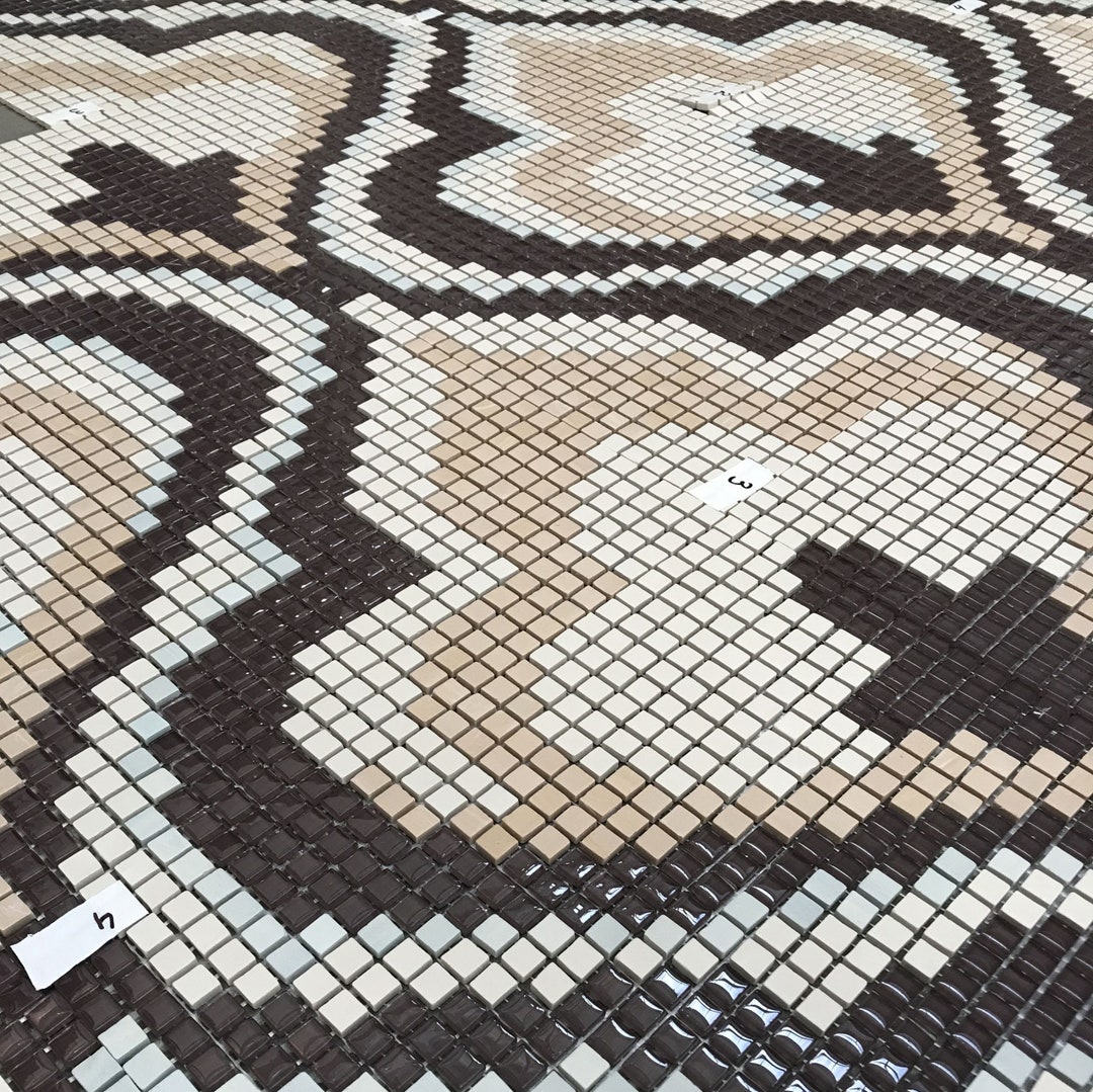 Carpet Mosaic Patern, Handmade Mosaic Floor Tile, Custom Mosaic ...