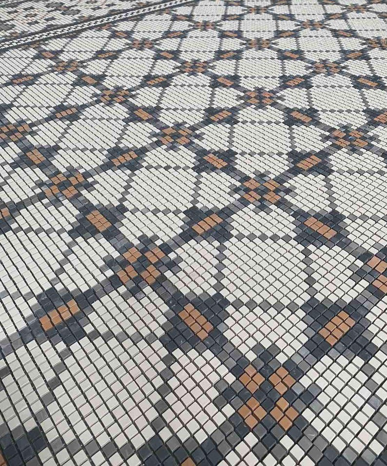 Custom Floor Mosaic Carpet, Handmade Mosaic Floor Tile, Mosaic Flooring ...