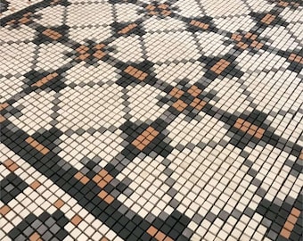 Custom Floor Mosaic Carpet, Handmade Mosaic Floor Tile, Mosaic Flooring ...