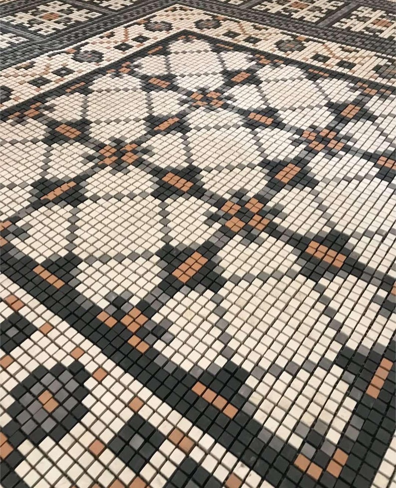 Custom Floor Mosaic Carpet, Handmade Mosaic Floor Tile, Mosaic Flooring ...