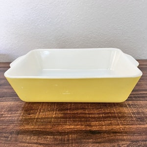 Vintage Pyrex Yellow 503-B Rectangular Casserole Baking Dish 9.5 X 7 - Etsy