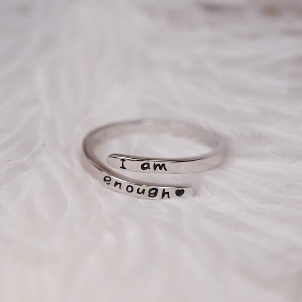 I Am Enough Ring - Etsy
