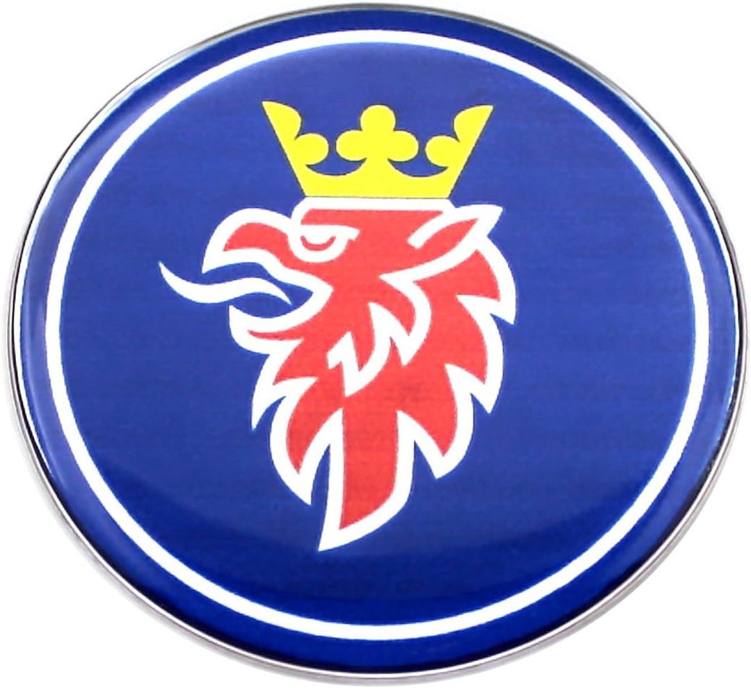 SAAB Blue Griffin Badge Bonnet Hood Trunk Hatch Steering Wheel Emblem ...