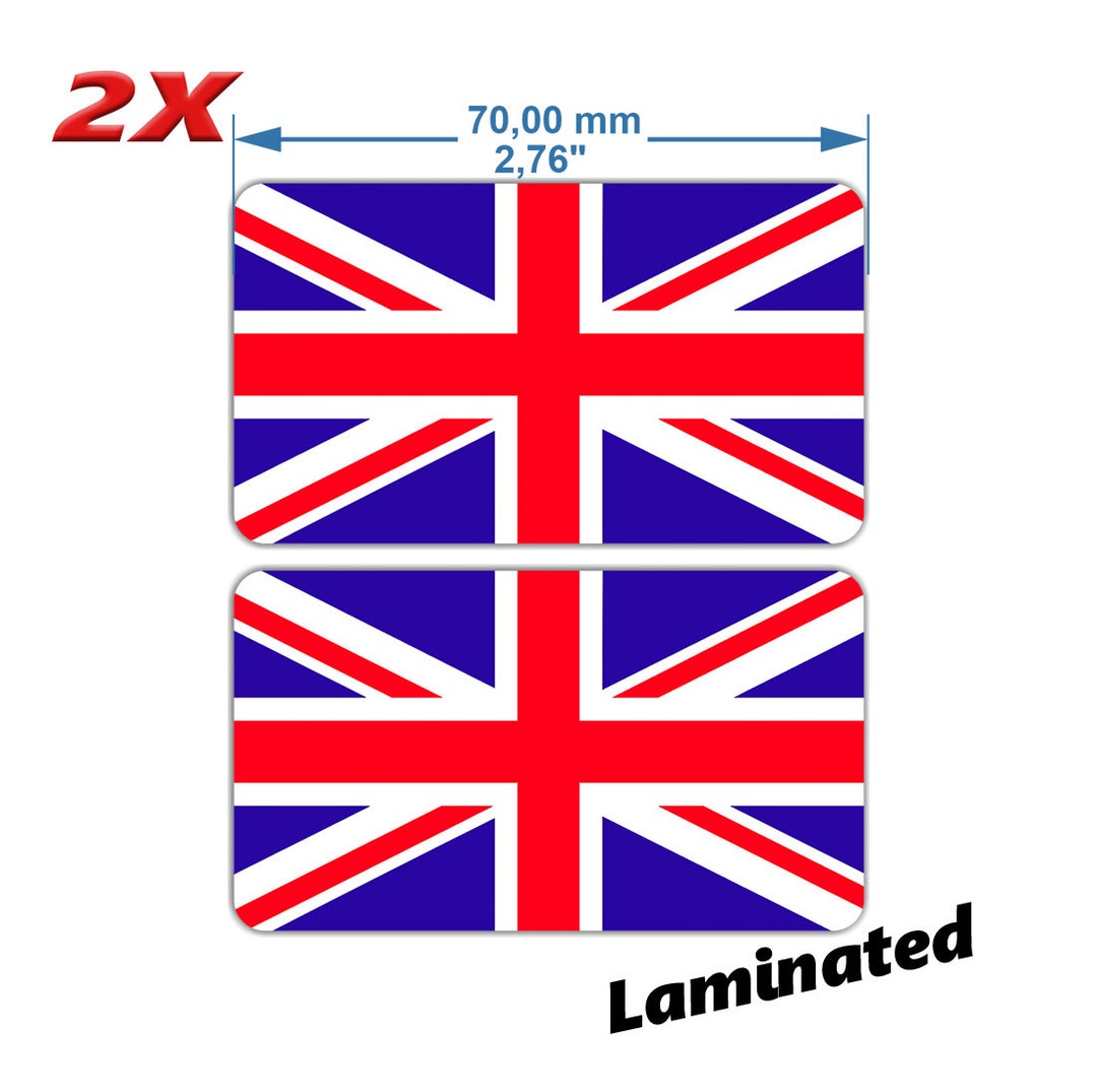 UK Union Jack Flags Stickers for Your British Car or Motorcycle ...