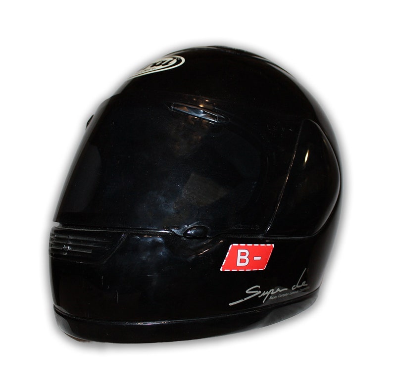 Helmet B- Blood Type Sticker Unscratchable 3D Decal Sticker for ...