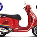 Vespa Side Stripes Stickers With Rainbows for GTS 125 150 200 250 300 ...