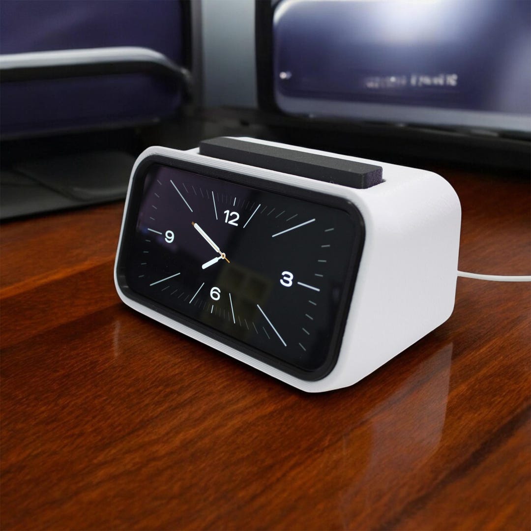 RETRO CLOCK Dock for iPhone Magsafe Charging Stand Standby Mode Ready ...