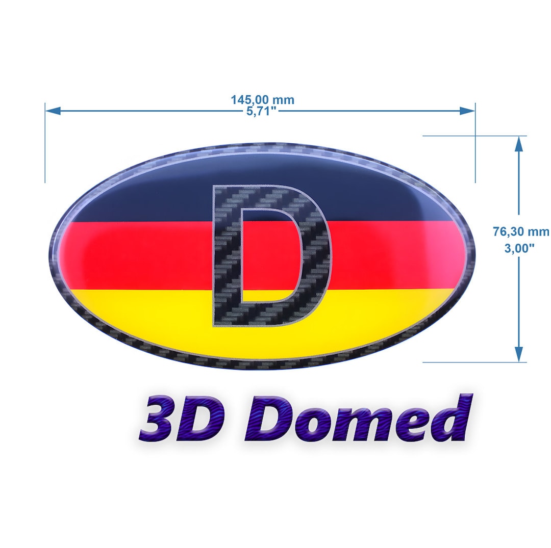 Germany Flag Sticker Domed 3D Sticker Self Adhesive Back 3D Decals ...