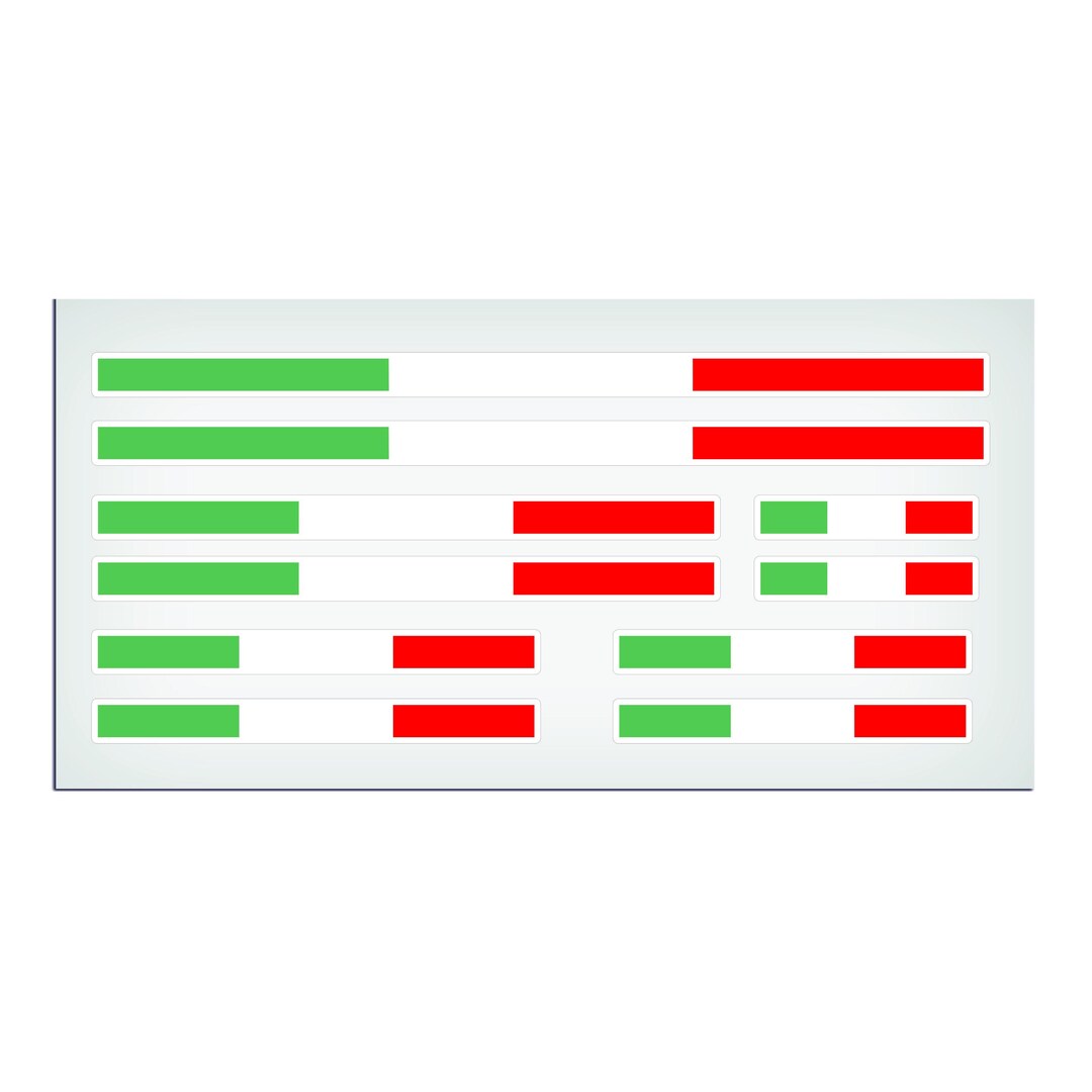 10X Italy Italian Flags Stickers Stripes White Outline Laminated Decal ...