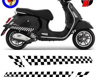 Vespa Side Stripes Stickers With Rainbows for GTS 125 150 200 250 300 ...