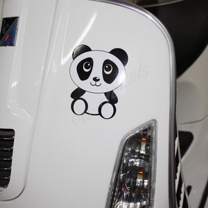 Cute Baby Panda Bear Laminated Decal Classic Motorcycle Sticker Car ...