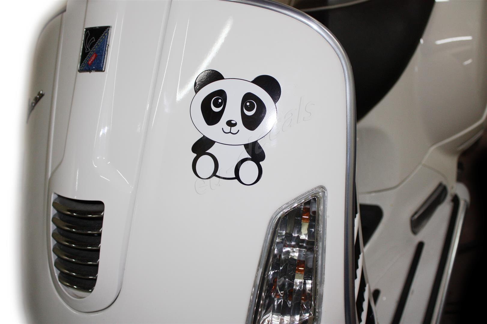 Cute Baby Panda Bear Laminated Decal Classic Motorcycle Sticker Car ...