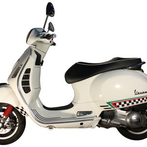 Vespa Side Stripes Stickers Checkered With Italian Flag for GTS 125 150 ...
