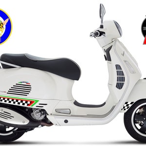 Vespa Side Stripes Stickers Checkered With Italian Flag for GTS 125 150 ...