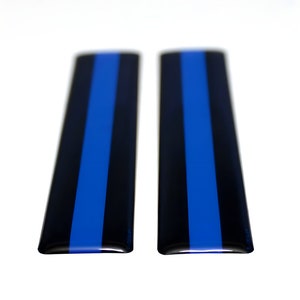 Police Thin Blue Line Stickers Domed 3D Sticker Self Adhesive Back 3D ...