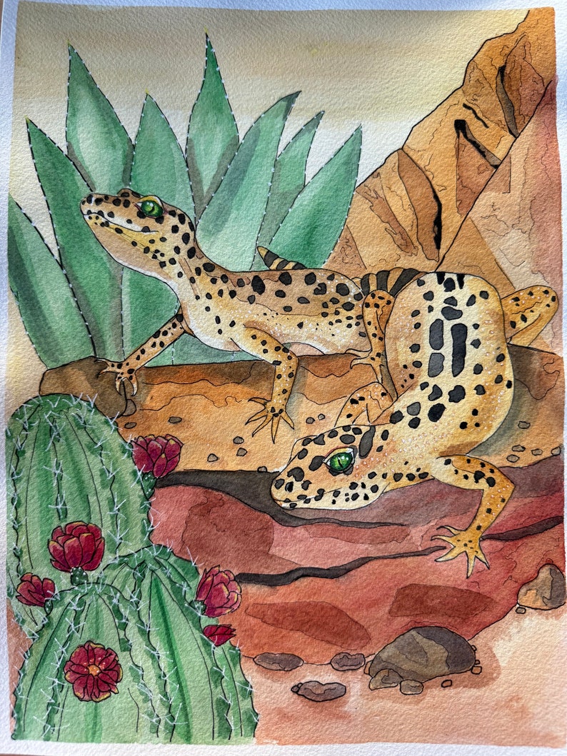 Leo’s in Love Series: Original Watercolor - Etsy