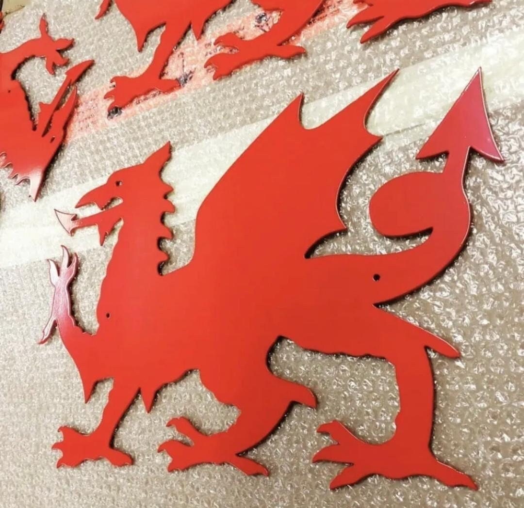 Steel Metal Welsh Dragon Sign - Etsy