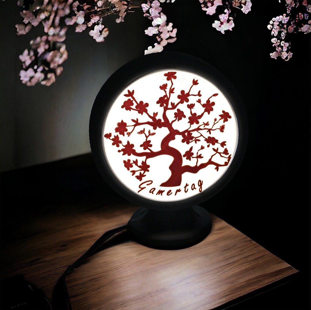 Personalized Sakura Gamertag Light: Kawaii Gaming Room Decor - Etsy
