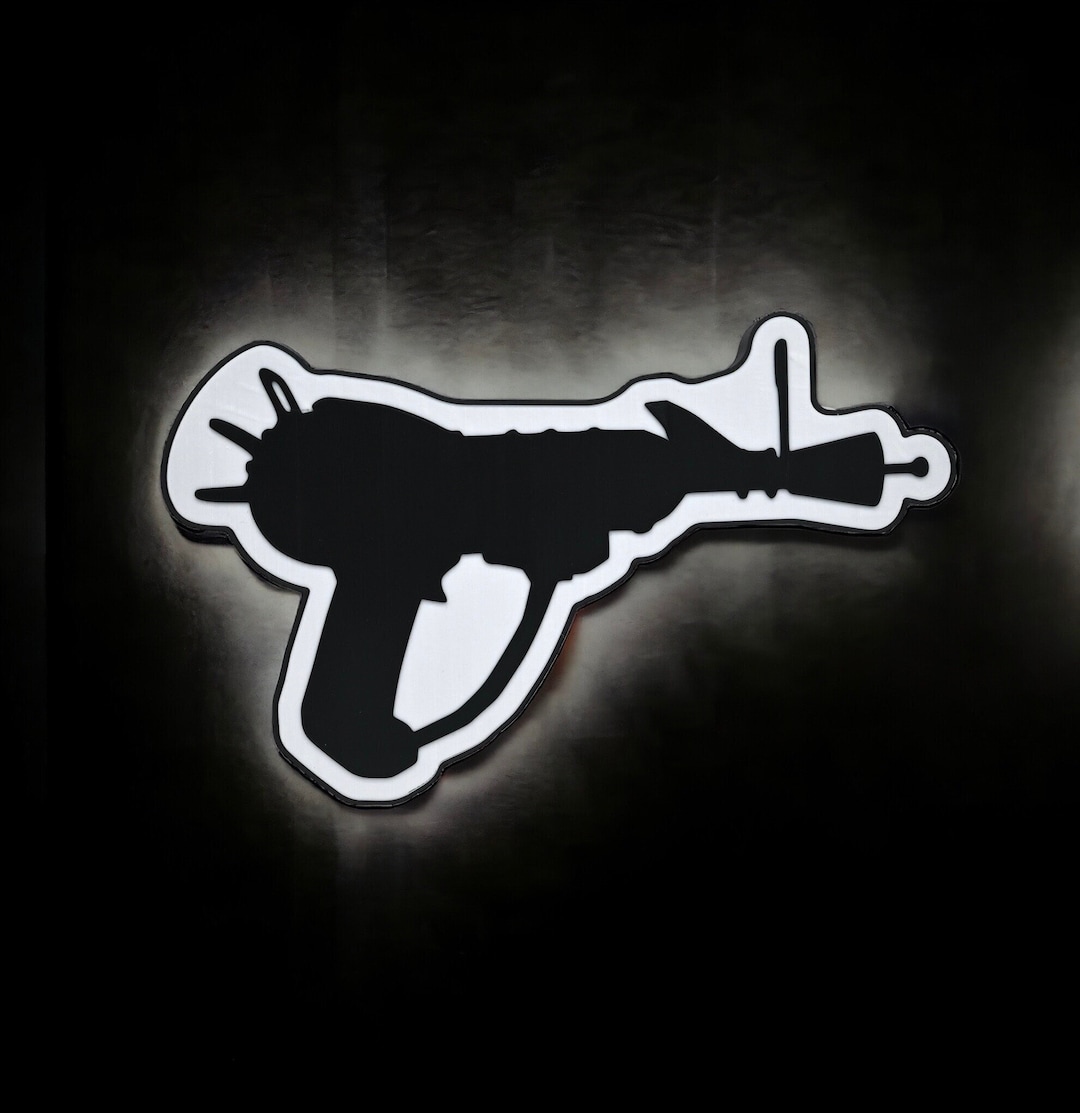 Ray Gun Wall Buy LED Lighted Sign- Game Room FPS Decor, Livestream ...