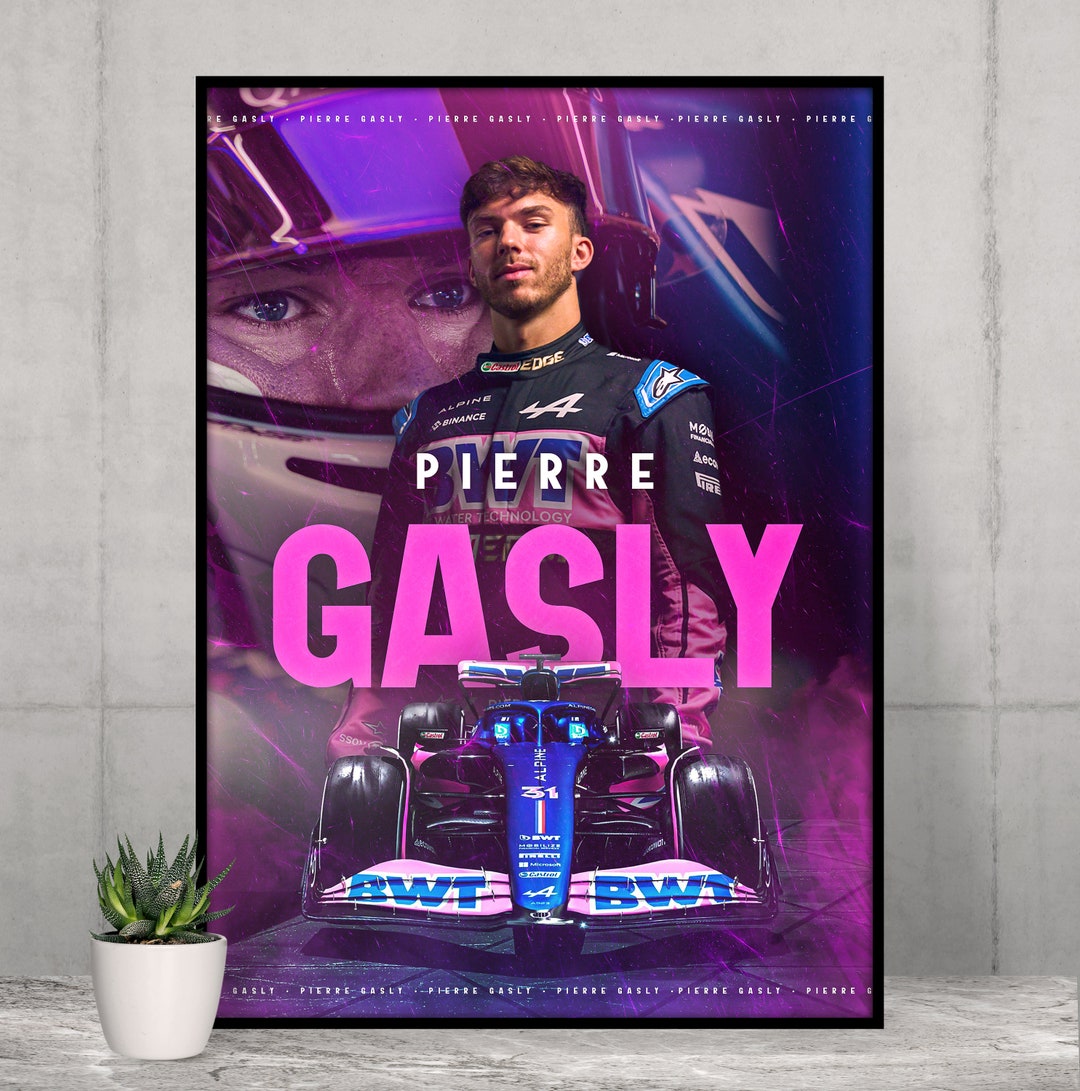 PREMIUM Pierre Gasly Poster | Limited Edition | Fan Wall Art Formula 1 | Sports Decor for ...
