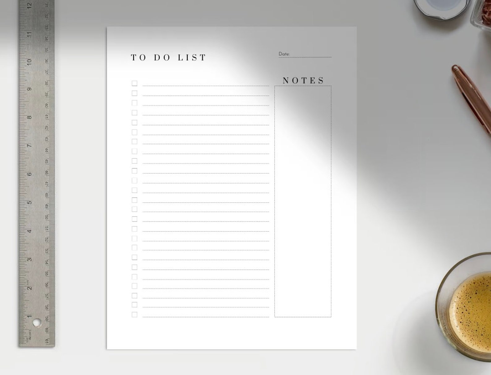 Minimal to Do List Printable, Simple Tasks List, Productivity Planner ...