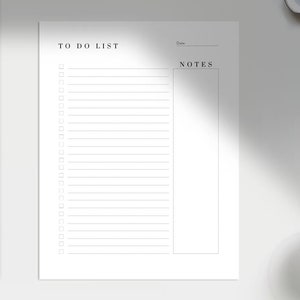 Minimal to Do List Printable, Simple Tasks List, Productivity Planner ...
