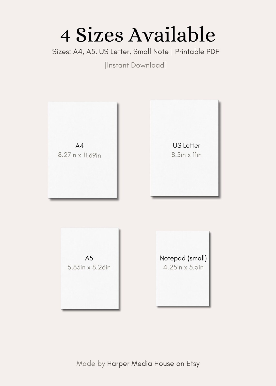 Minimal to Do List Printable, Simple Tasks List, Productivity Planner ...