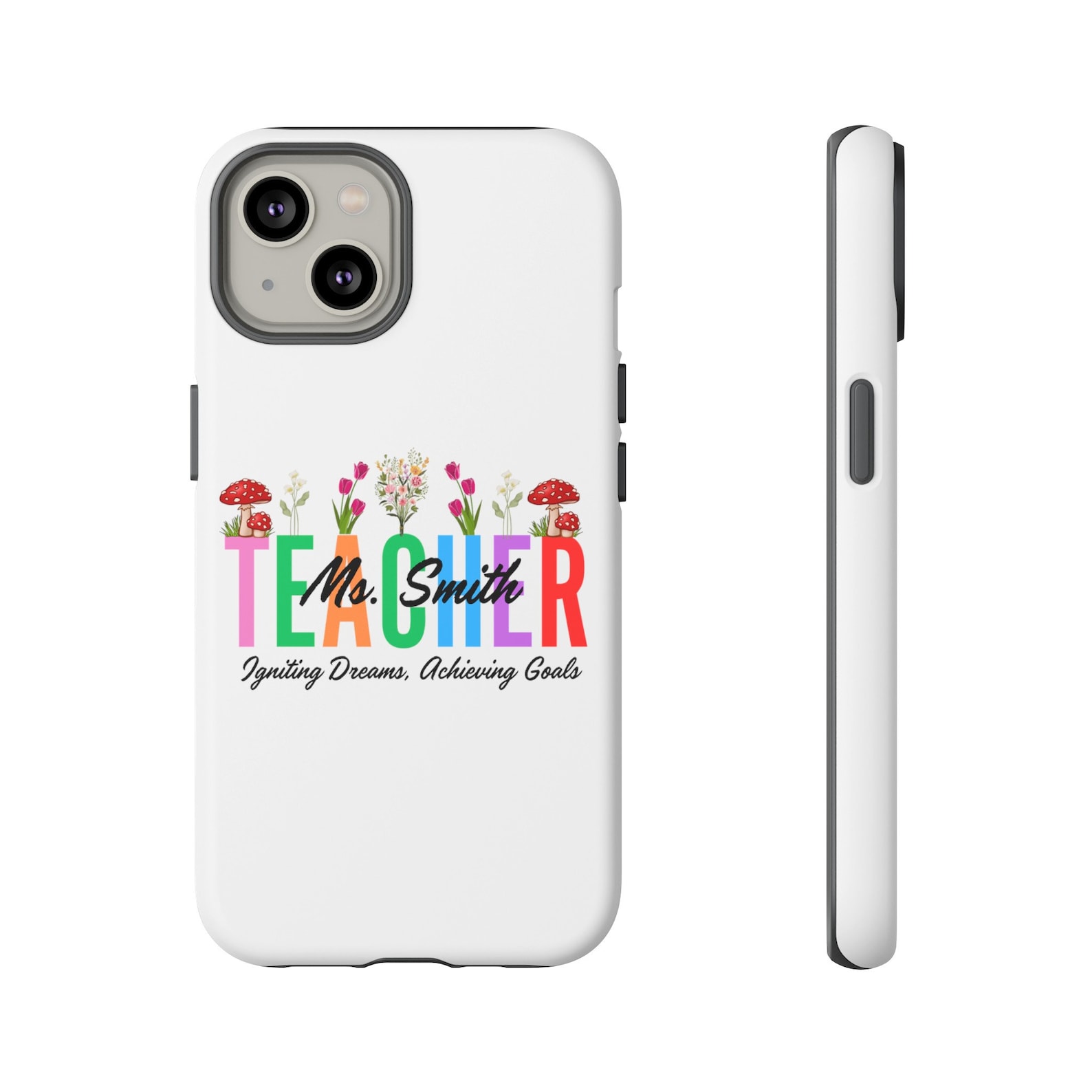 Personalized Floral Teacher Iphones and Samsung Galaxy Tough Cases ...
