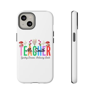 Personalized Floral Teacher Iphones and Samsung Galaxy Tough Cases ...
