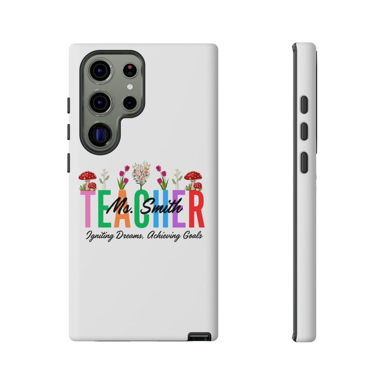 Personalized Floral Teacher Iphones and Samsung Galaxy Tough Cases ...