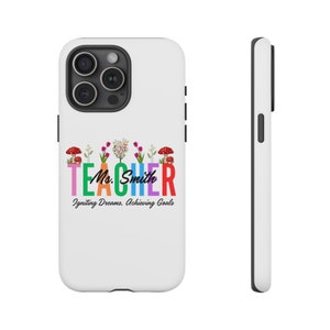 Personalized Floral Teacher Iphones and Samsung Galaxy Tough Cases ...