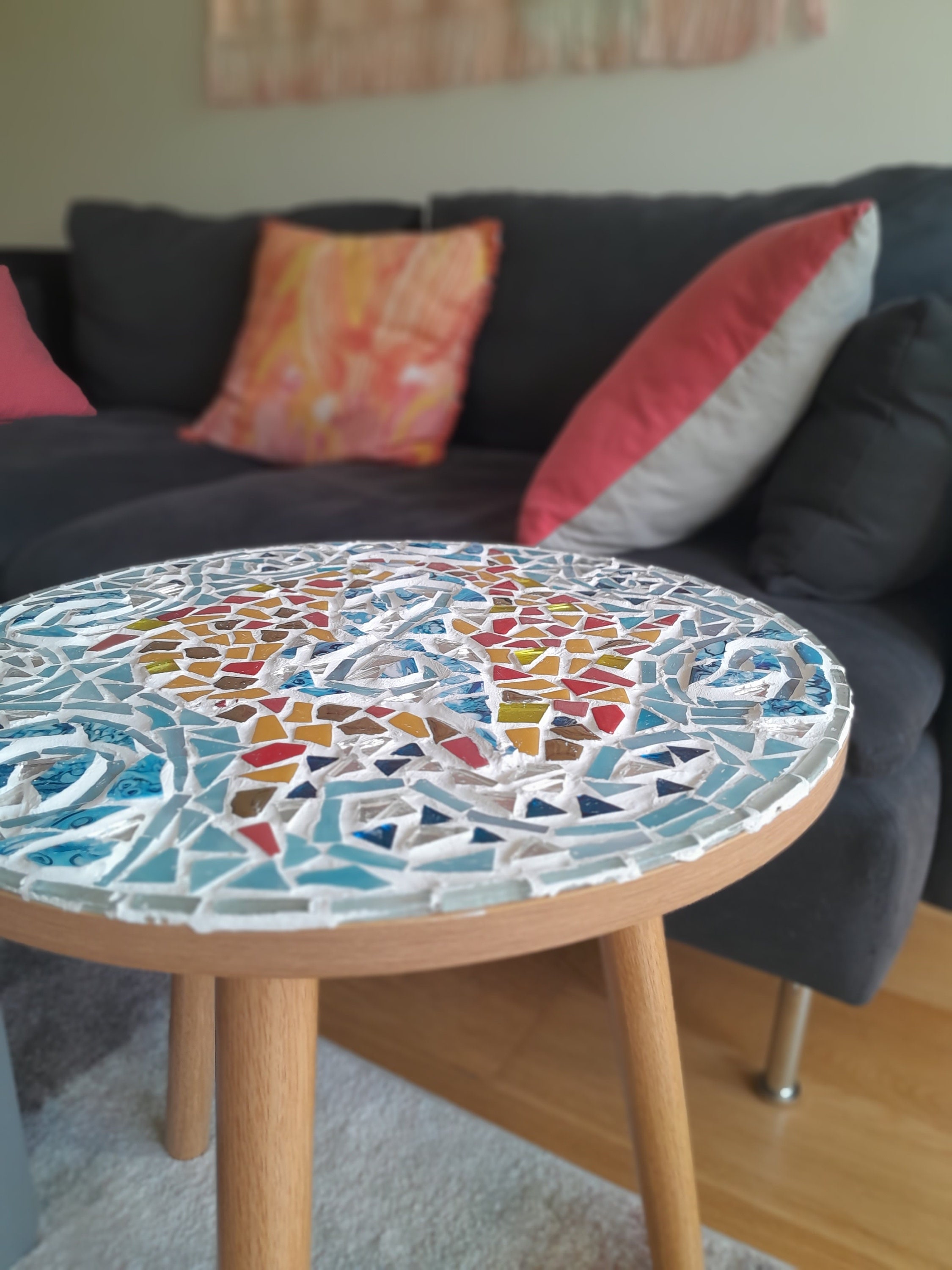 Mosaic Table pisces Theme Boho Home Decor - Etsy