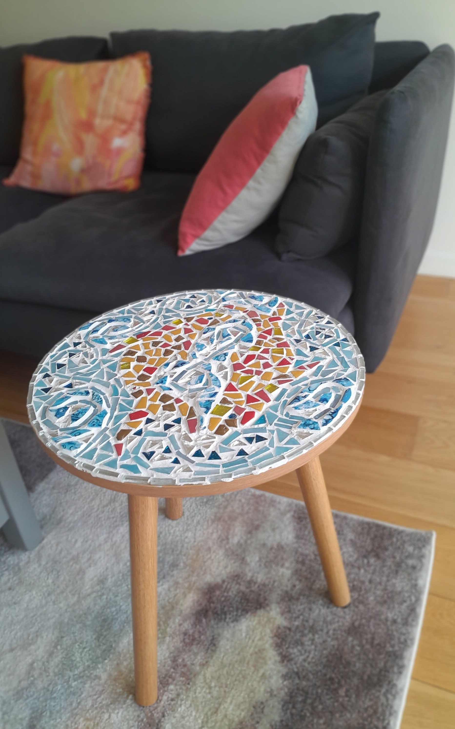 Mosaic Table pisces Theme Boho Home Decor - Etsy