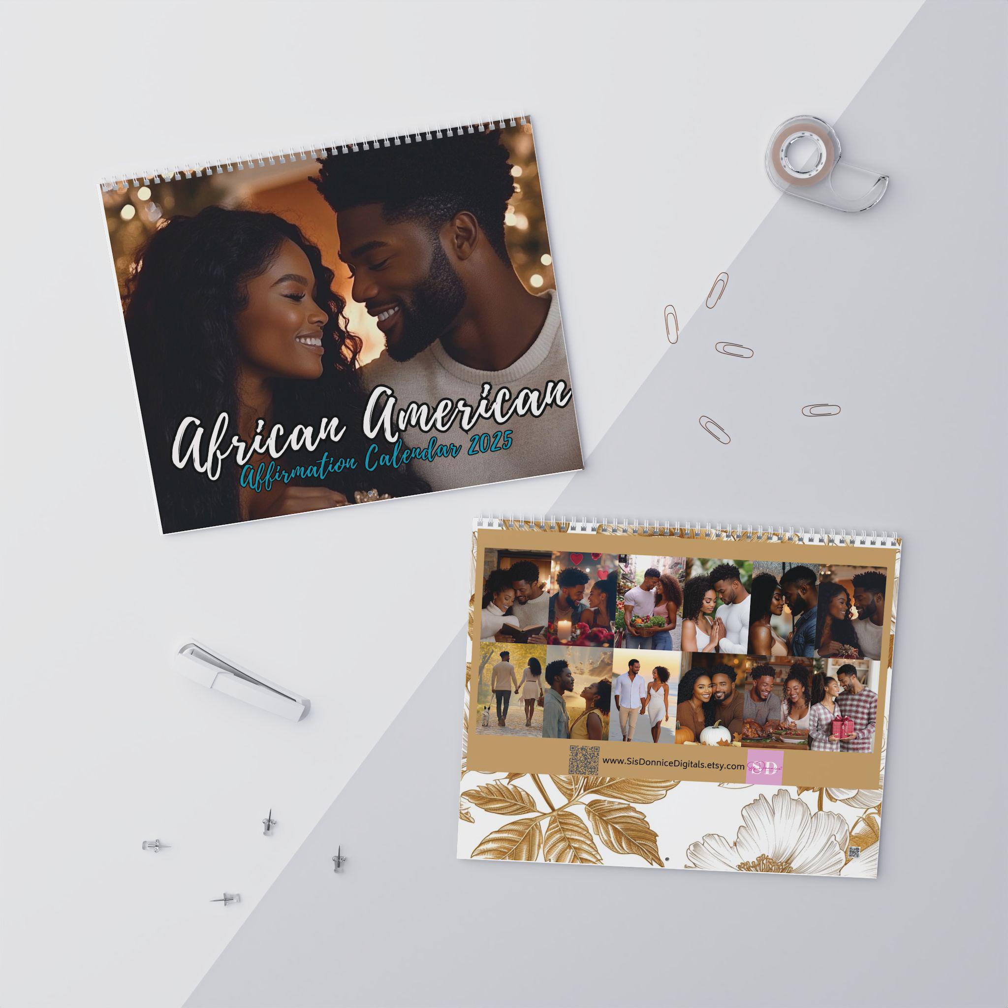 2025 Wall Calendars, African American Affirmation Calendar, Black ...