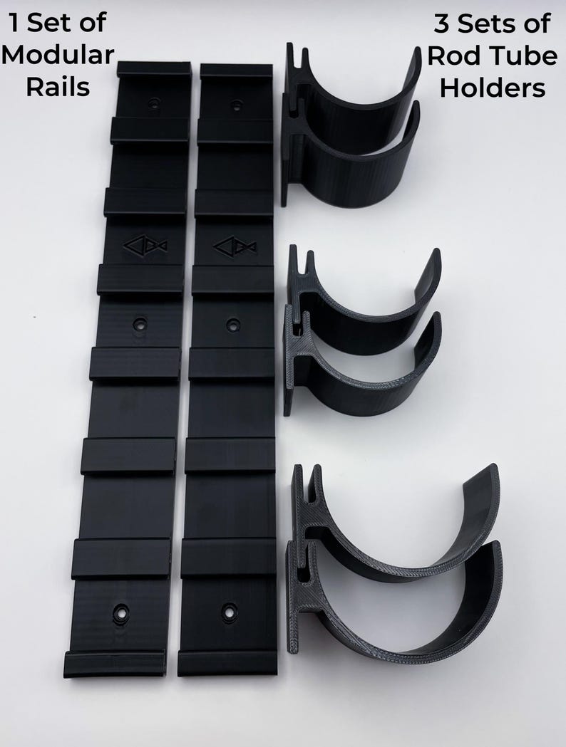 Fly Rod Tube Holder Package | Modular Wall Mount Storage System | Rod ...