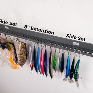 Fishing Lure Holder Wall Mount – 31 Hook Lure Organizer – Tackle ...