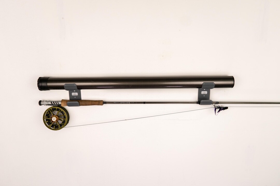 Fishing Rod + Tube Holder, Wall Mount, Fishing Rod Holder, Fishing Tube ...
