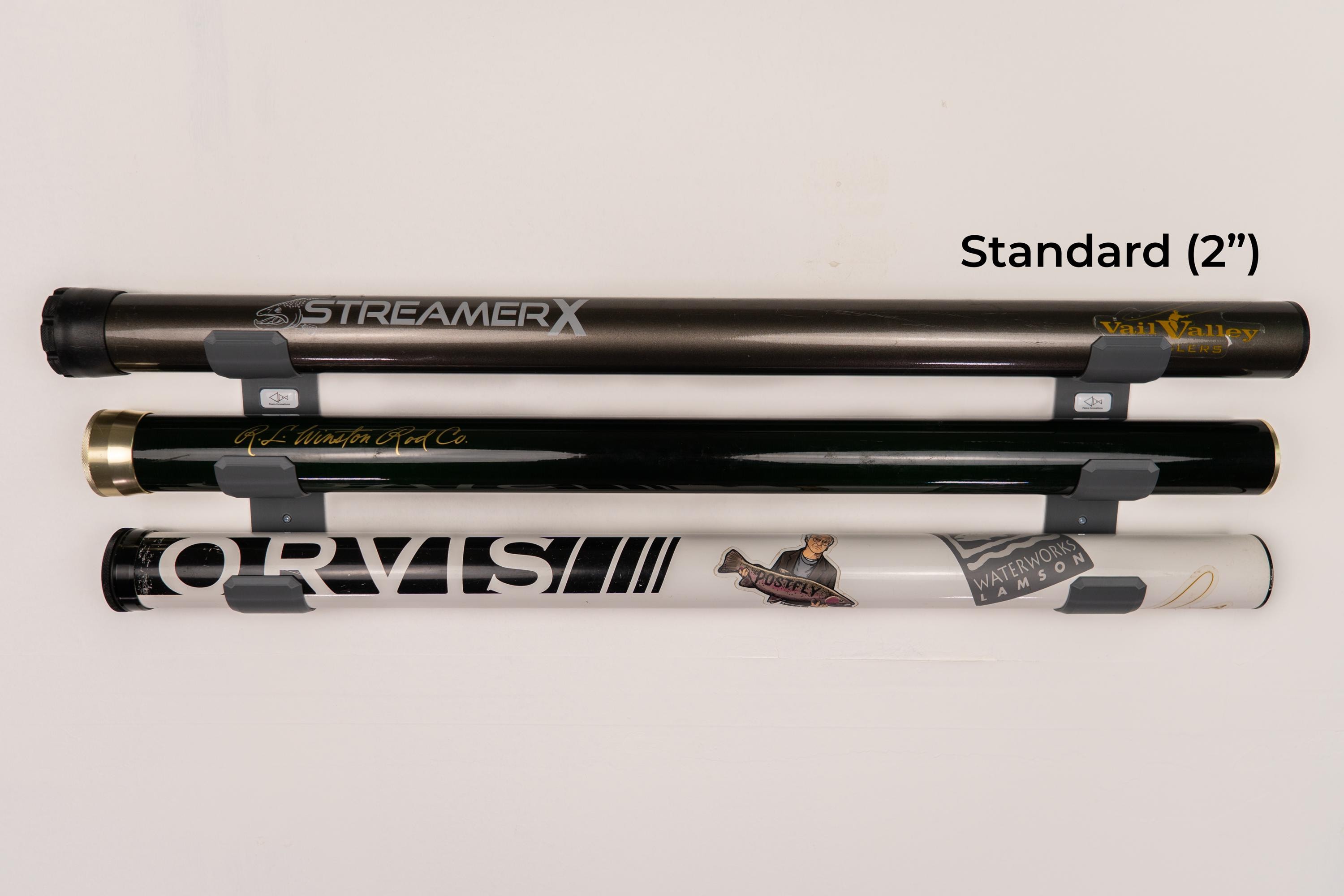 Fly Rod Tube Holder Wall Mount | Triple Tube Storage Rack | Fly Fishing ...