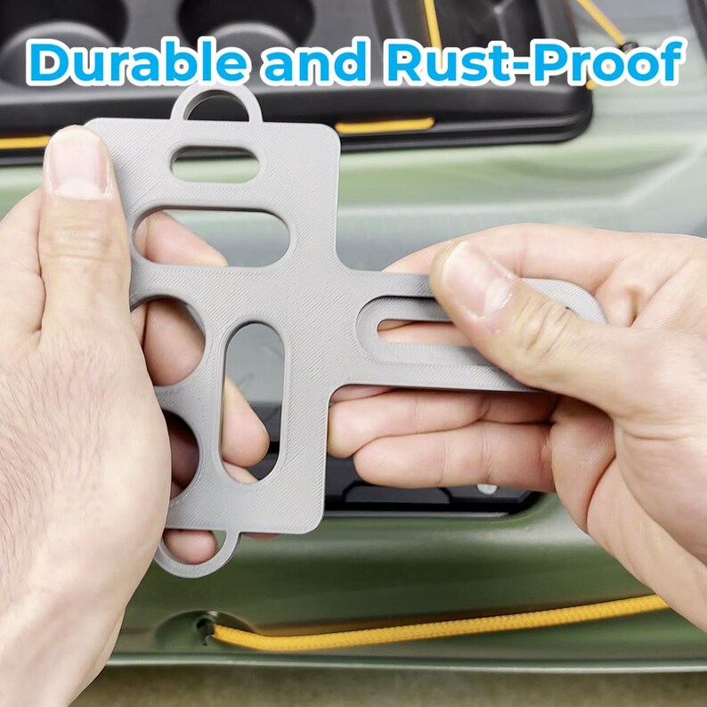 Kayak Fishing Tool Holder | Track-mounted Rail Organizer | No Drill ...