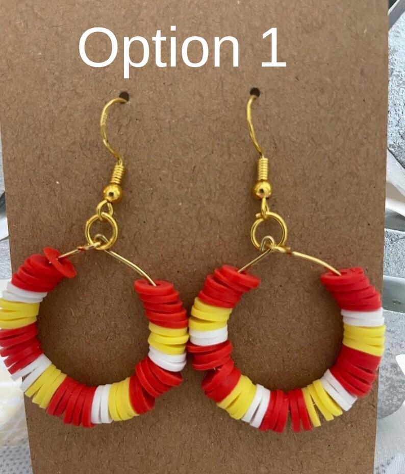 Kansas City Color-inspired Earrings- Perfect for Game Day! - Etsy