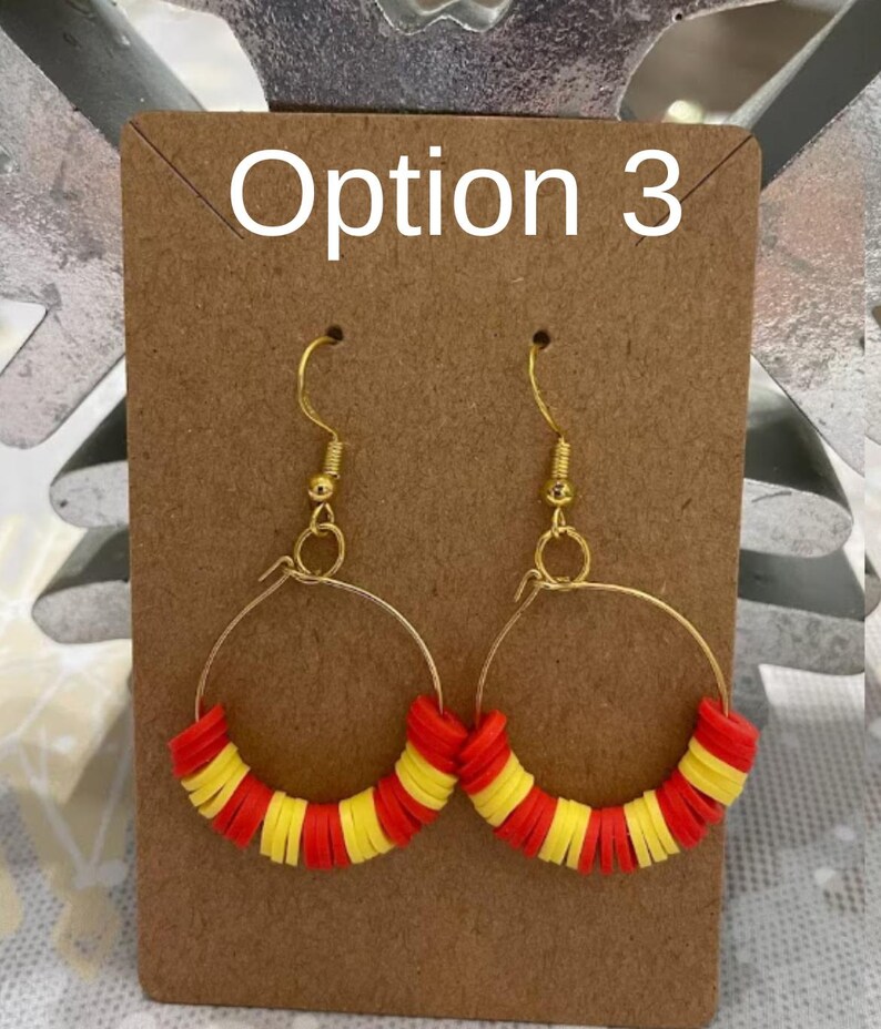 Kansas City Color-inspired Earrings- Perfect for Game Day! - Etsy